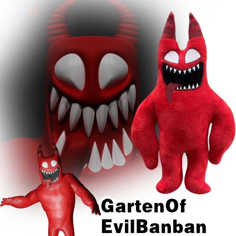 Adorável Sa Evil Banban Monster Plush Toy Red Devil Bicho De Pelúcia ...