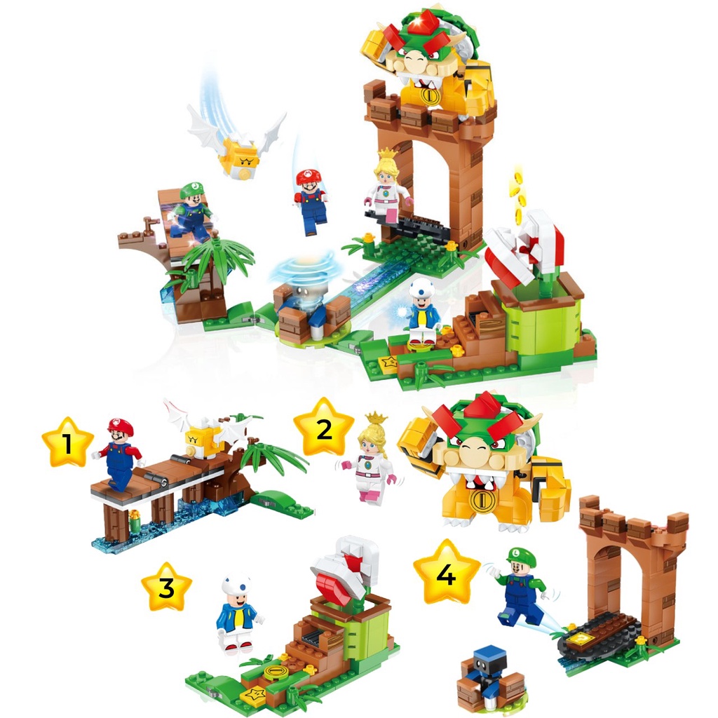 Mario Super Creative Bros Blocos De Construção Brinquedos Para Modelos ...