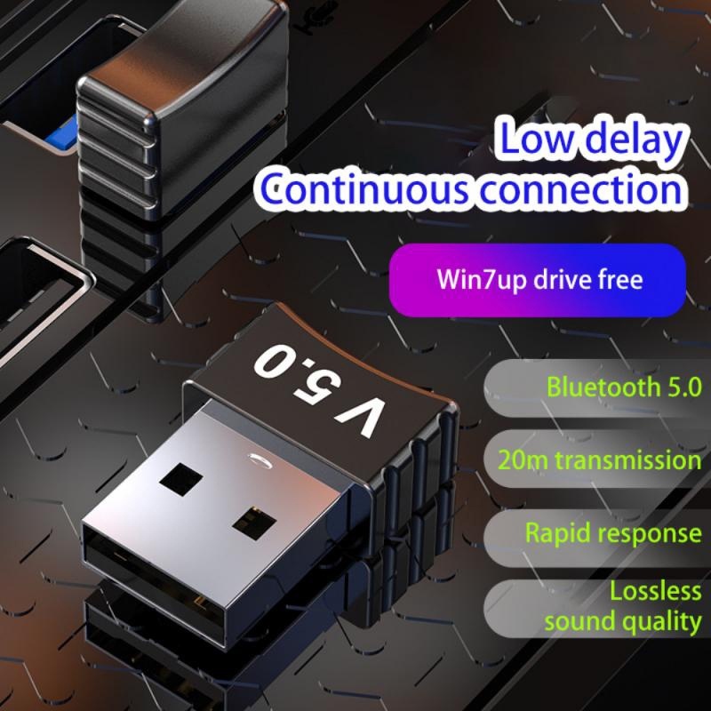 Adaptador USB Jelly Comb Bluetooth 5.0 Transmissor Receptor Dongle ...