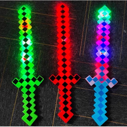 Bastão Led Minecraft Vara Led Espada Led Brinquedo Led Brinquedo RGB ...