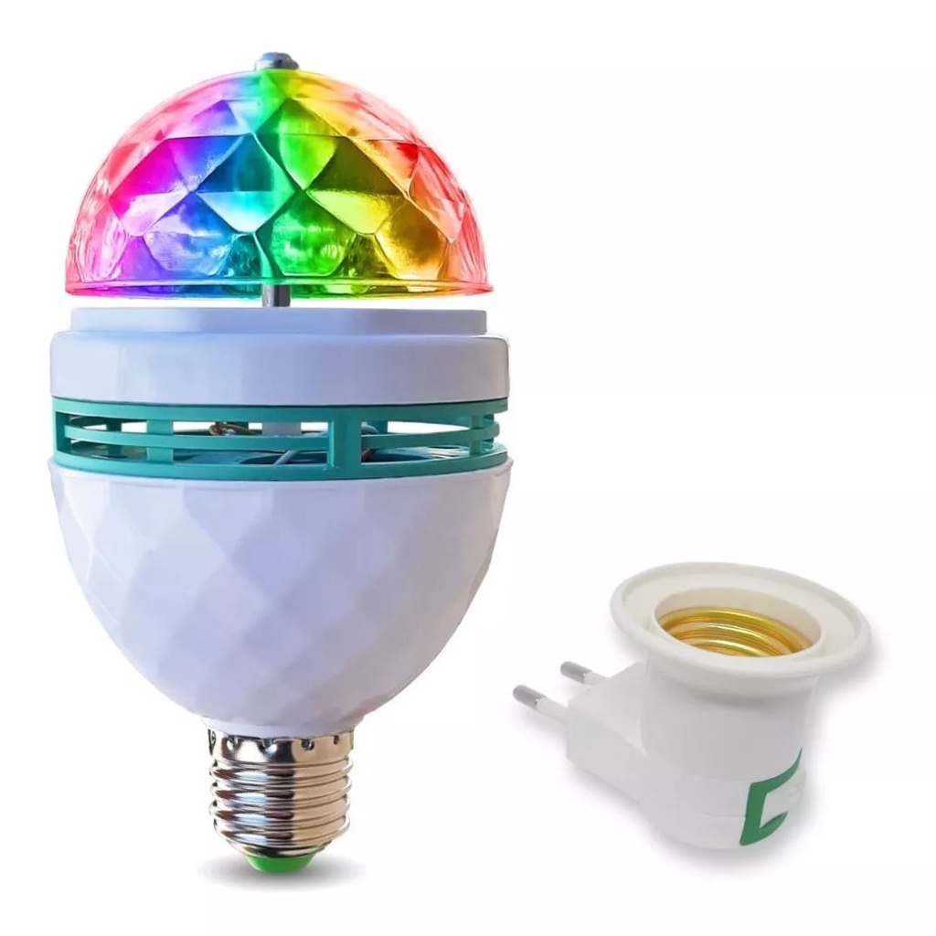 Lampada Led Giratoria Colorida Para Festas - oferta! | Shopee Brasil