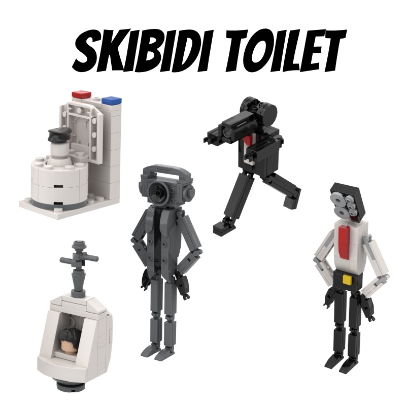 Skibidi Toilet Building Blocks Toy From Moctribe Para Cultivar A ...
