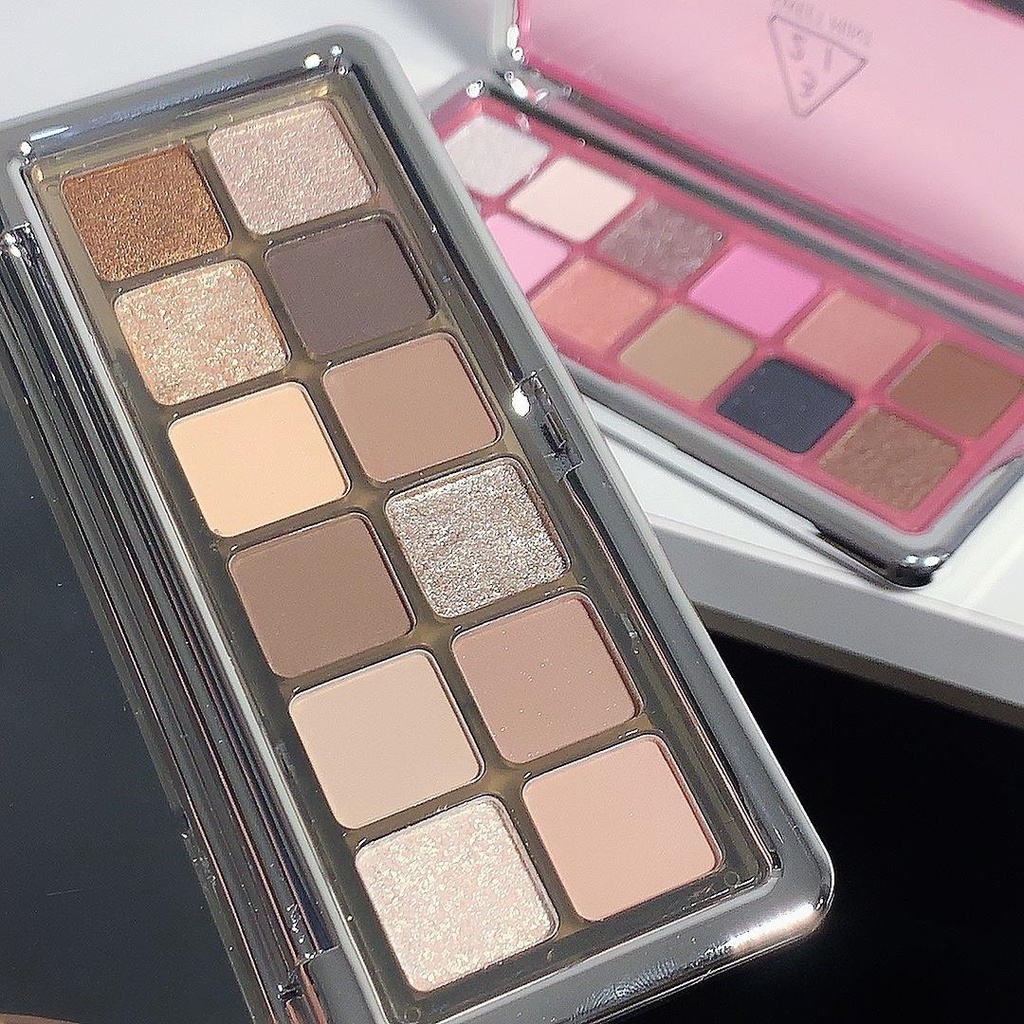 Paleta De Sombras De Doze Cores Com Brilho Fosco Pigmentado Misturável ...