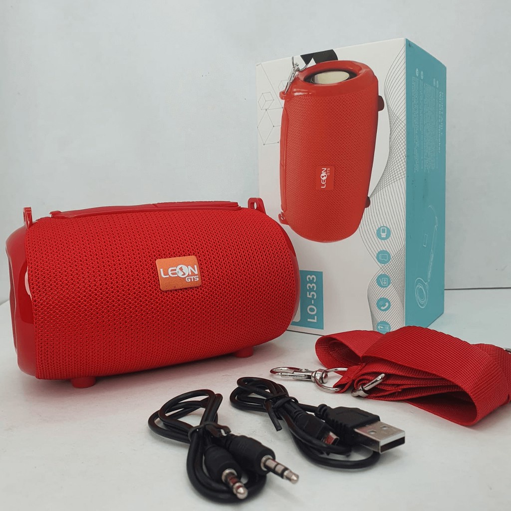 Caixa de Som Portátil Leon LO-533 Bluetooth Rádio FM e SD | Shopee Brasil