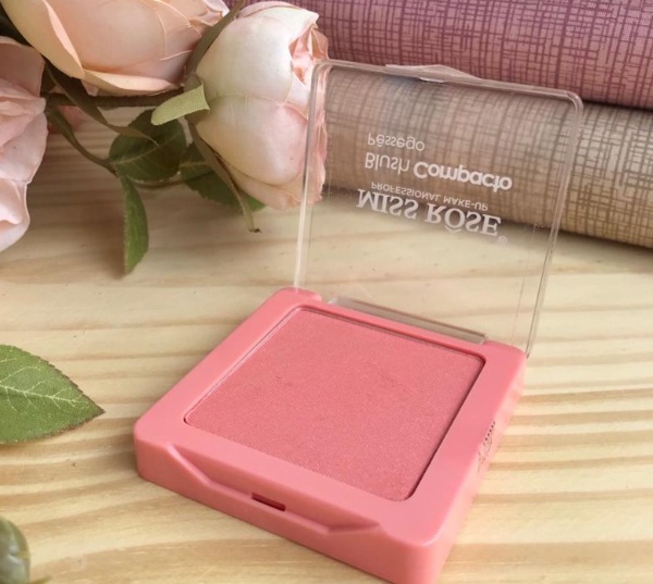 Blush Compacto Rosa Miss Rôse Toque De Pêssego Realce Sua Beleza Com Blush Deslumbrante | Shopee ...