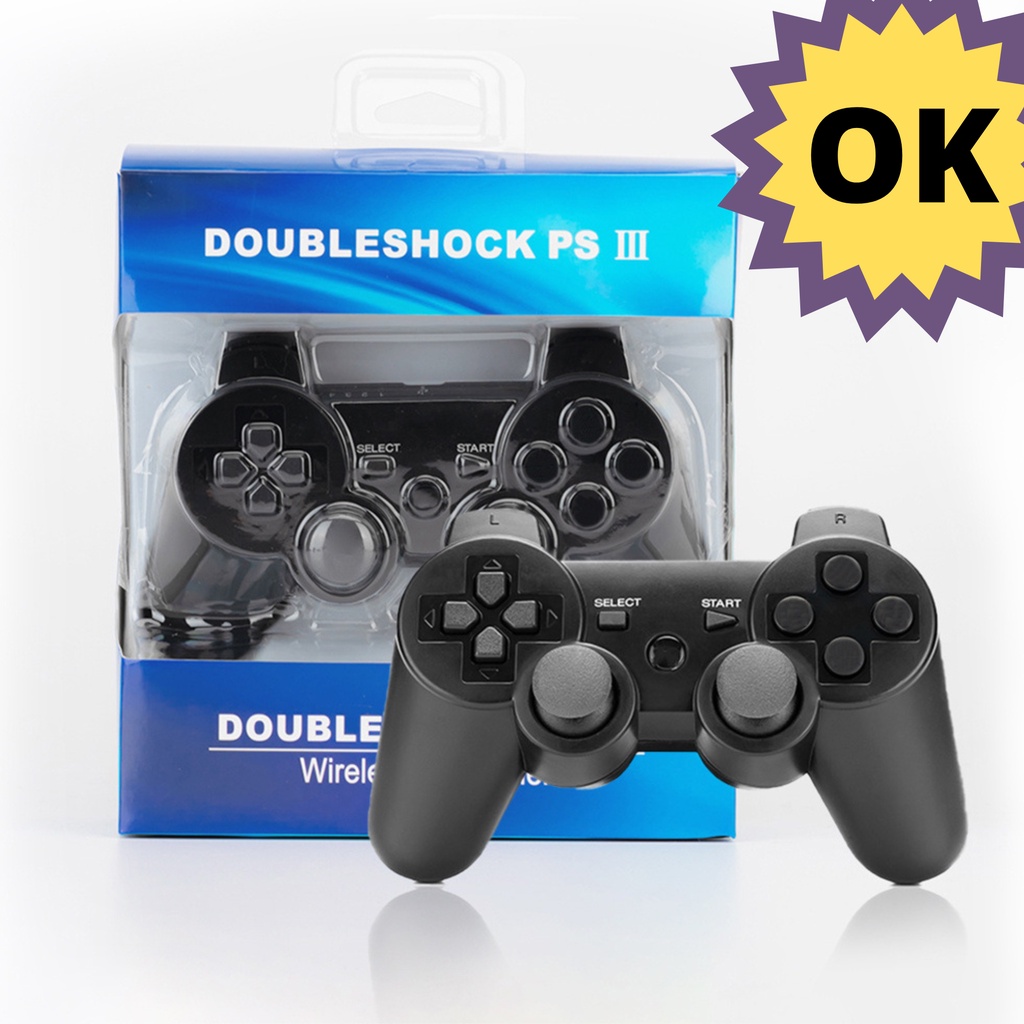 Controle sem fio PS3 wireless bluetooth dualshock Joystick | Shopee Brasil