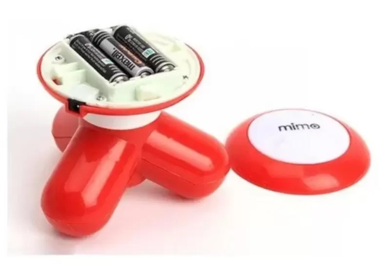 Mini Massageador Portátil a Pilha Ou USB Com 3 Pontos Relaxante ...