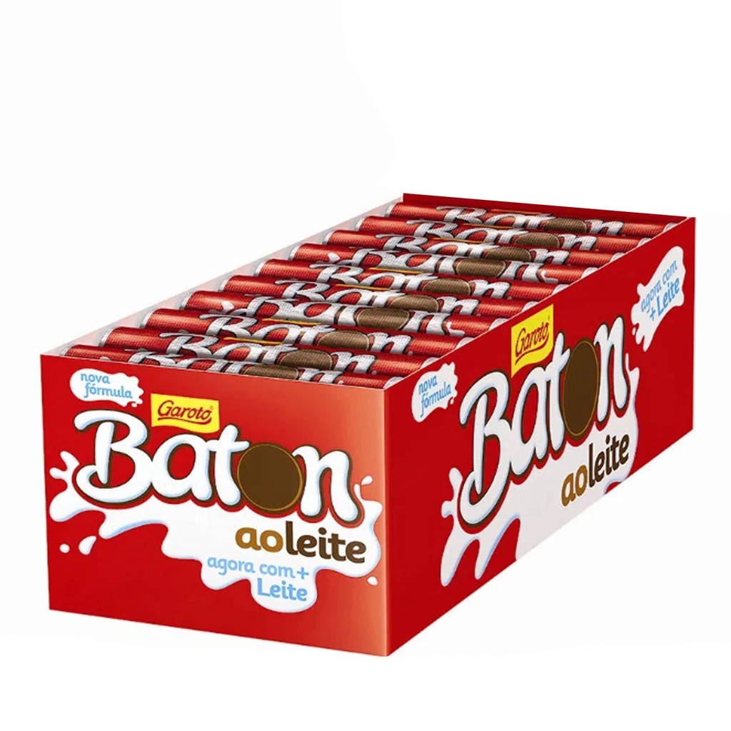 Display Baton Ao Leite 16g Com 30 Unidades | Shopee Brasil