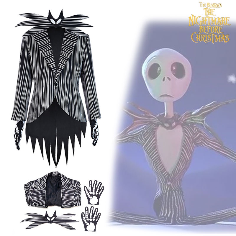 E Traje De Natal Temático Jack Skellington Cosplay Para Adultos ...