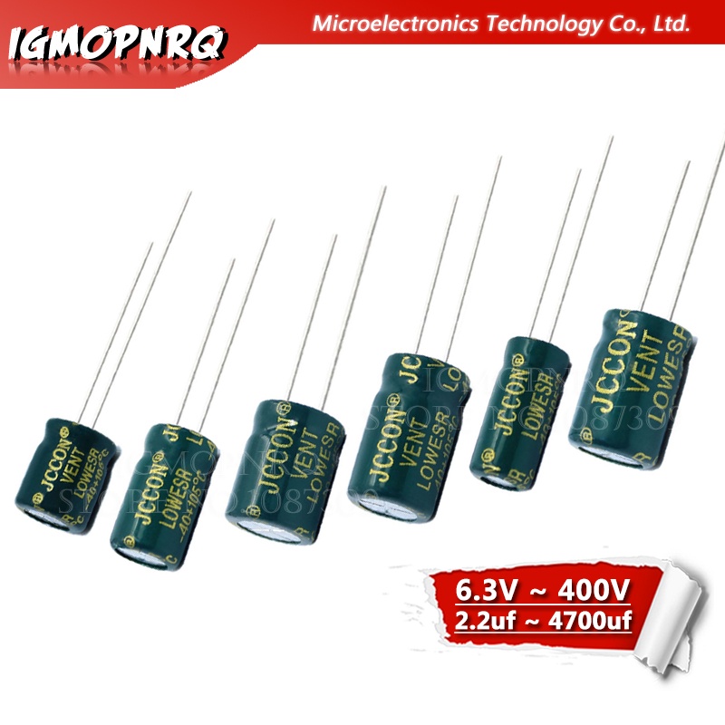 63V 100V 160V 250V 400V 450V Alta Freqüência Baixa ESR Capacitor De Alumínio 100UF 220UF 330UF ...