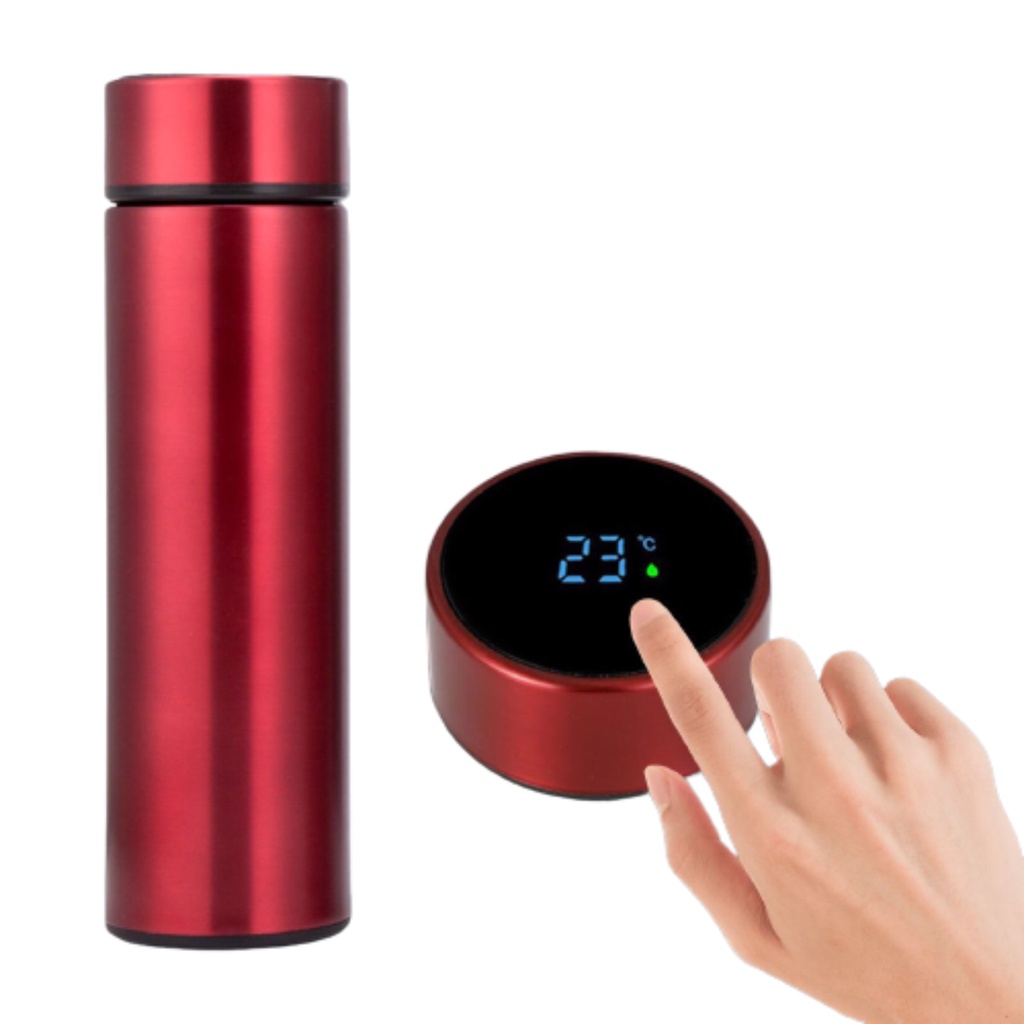 Garrafa Copo Termica Inteligente com Display Temperatura Digital 500ml ...