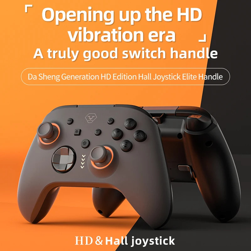 Aolion Wireless Bluetooth Vibrating Game Controller HD Vibration NFC Macro Programming Hall ...