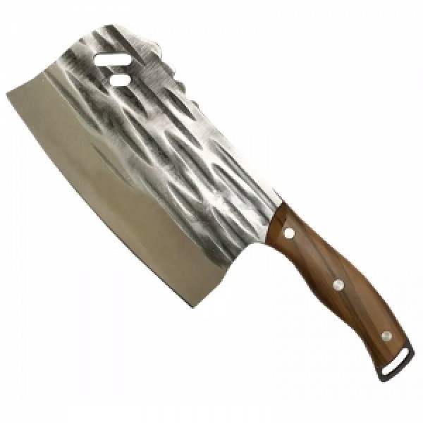 Faca Cutelo Chef Grande Aço Inox Rústico Cortar Carne Frango Churrasco ...