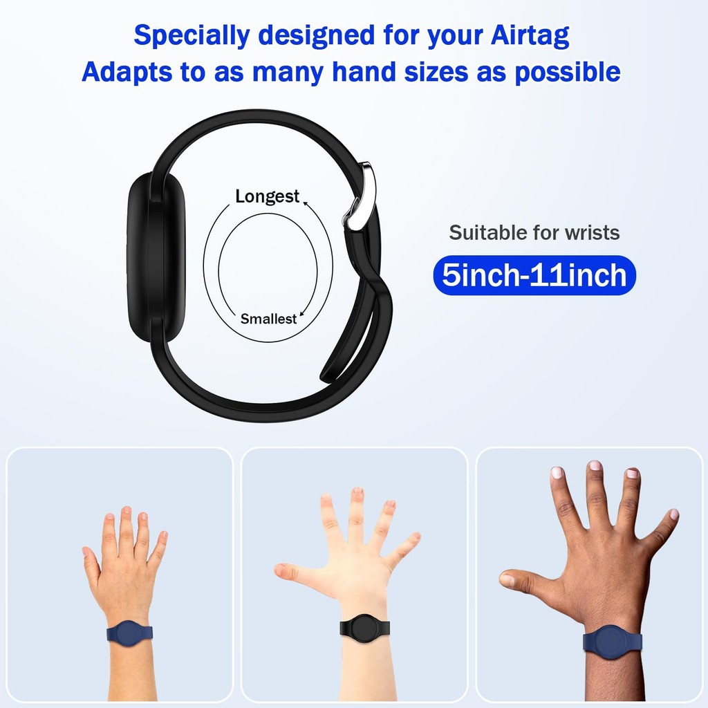 Waterproof Air tag pulseiras para crianças compatível com a Apple air ...