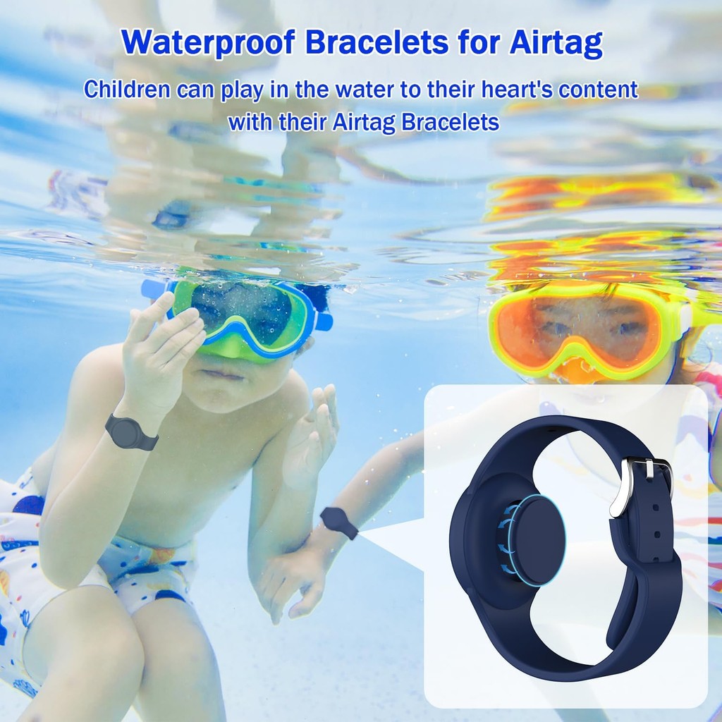 Waterproof Air tag pulseiras para crianças compatível com a Apple air ...