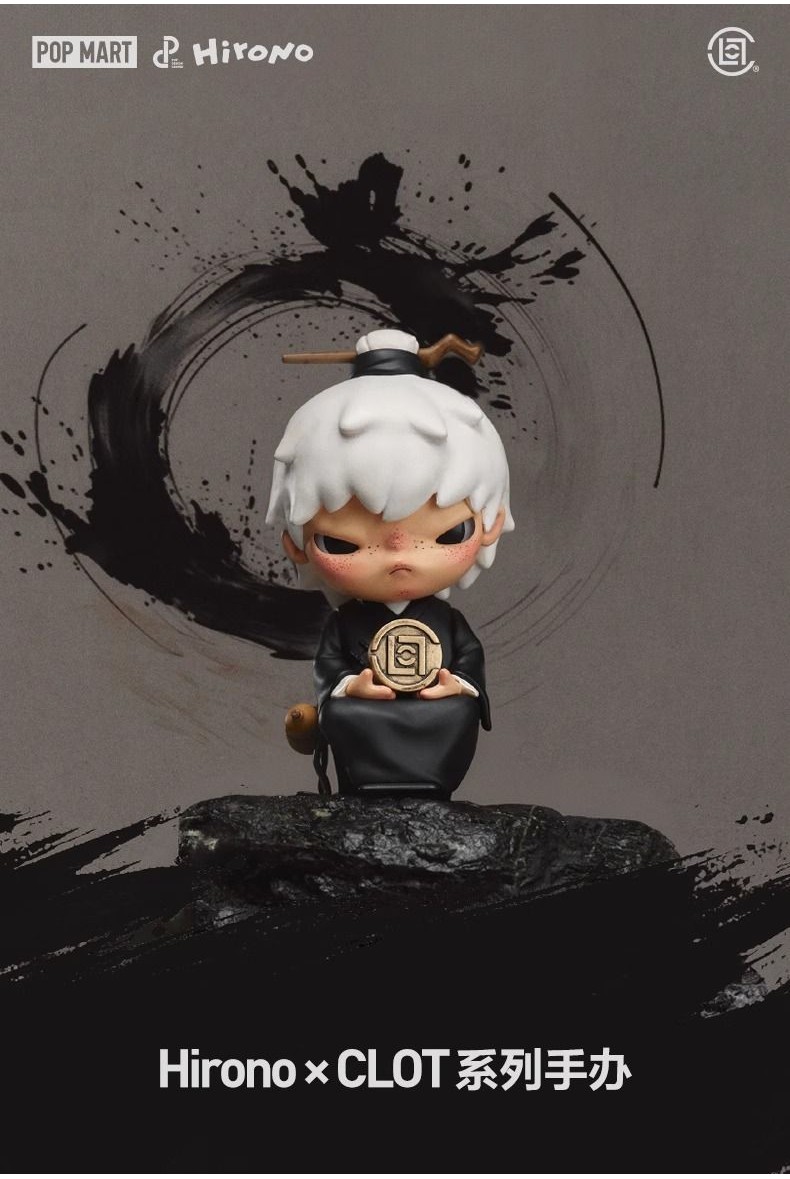 POPMART Bubble Mart Hirono x CLOT Série Cego Tendência Ono Kung Fu Brinquedos ornamentos de ...