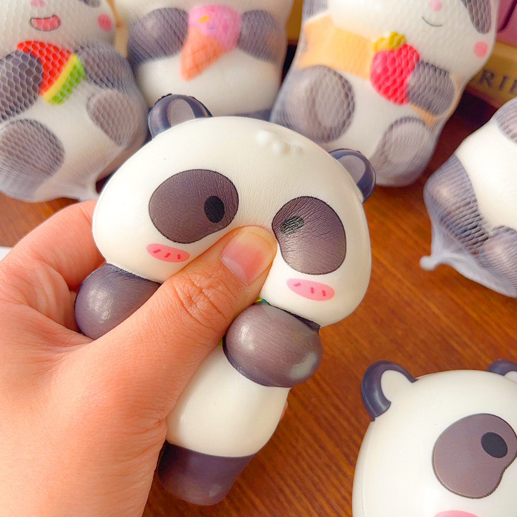 Confortável Macio Panda Estatueta Mão Squeeze Sensorial Brinquedo Relaxante-Rebote Lenta Animais ...