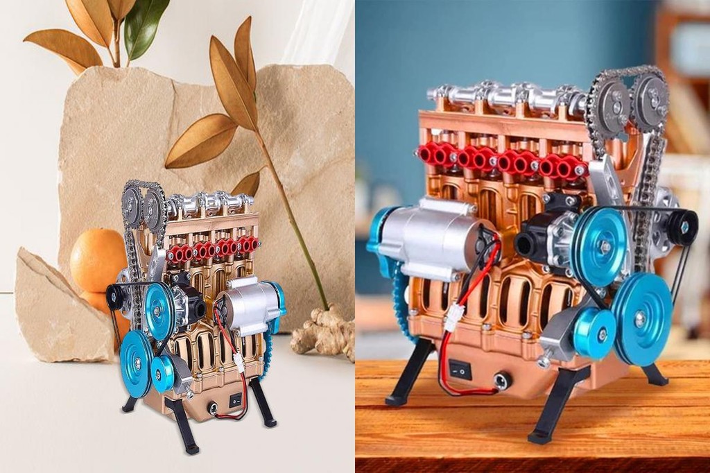 Handmade Engine Ornament Unique Shape Resin V8 Model Perfect Desktop ...