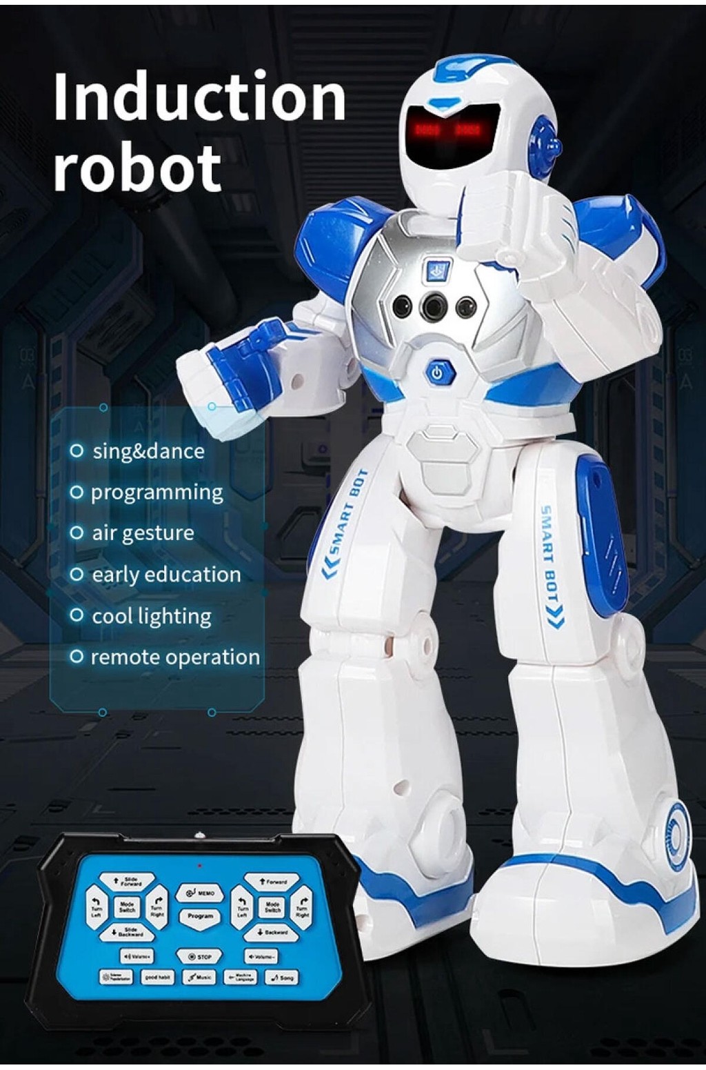 Robô Inteligente De Controle Remoto Para Crianças Programável Com ...