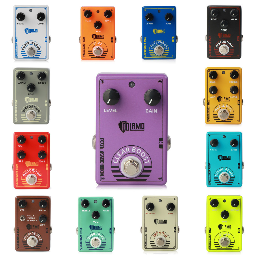Pedal De Efeito De Guitarra Dolamo D-6 Clear Boost-7 Professional DI ...