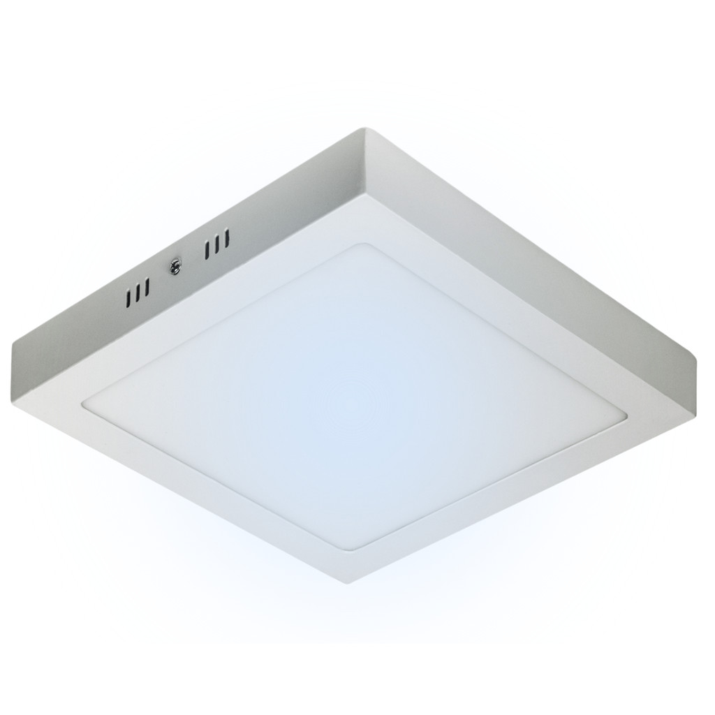 Luminaria Plafon Painel De Led Teto Sobrepor Embutir 18W 22x22cm Bivolt ...