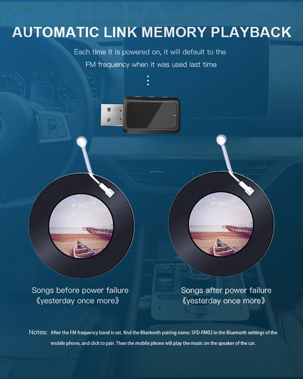 Carro Bluetooth 5.3 Fm02 Mini Receptor Transmissor Usb Com Display Led Chamada Handsfree Kit ...