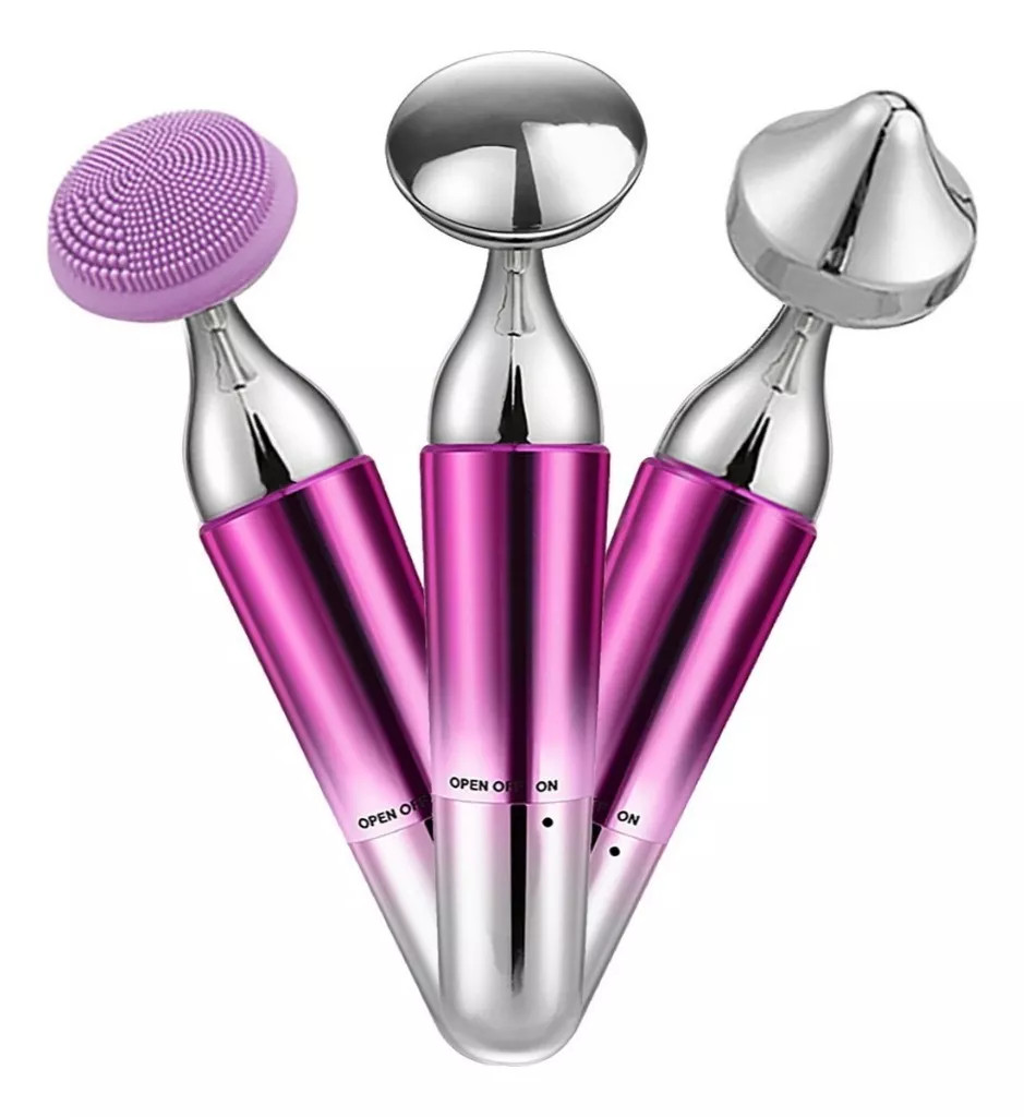Massageador Facial Inox a bateria snel home | Shopee Brasil