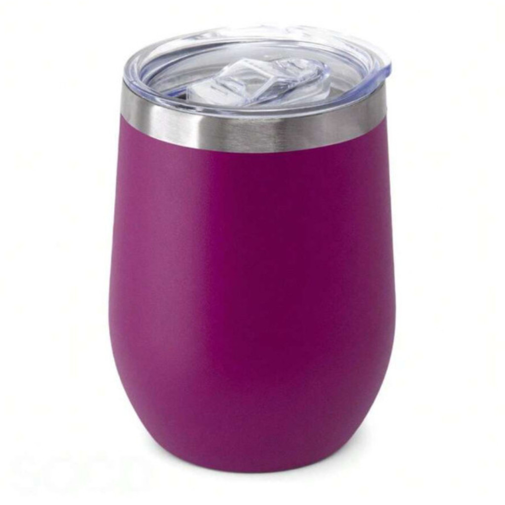 Copo Cuia Térmico Inox com Tampa 360ML - Roxo | Shopee Brasil