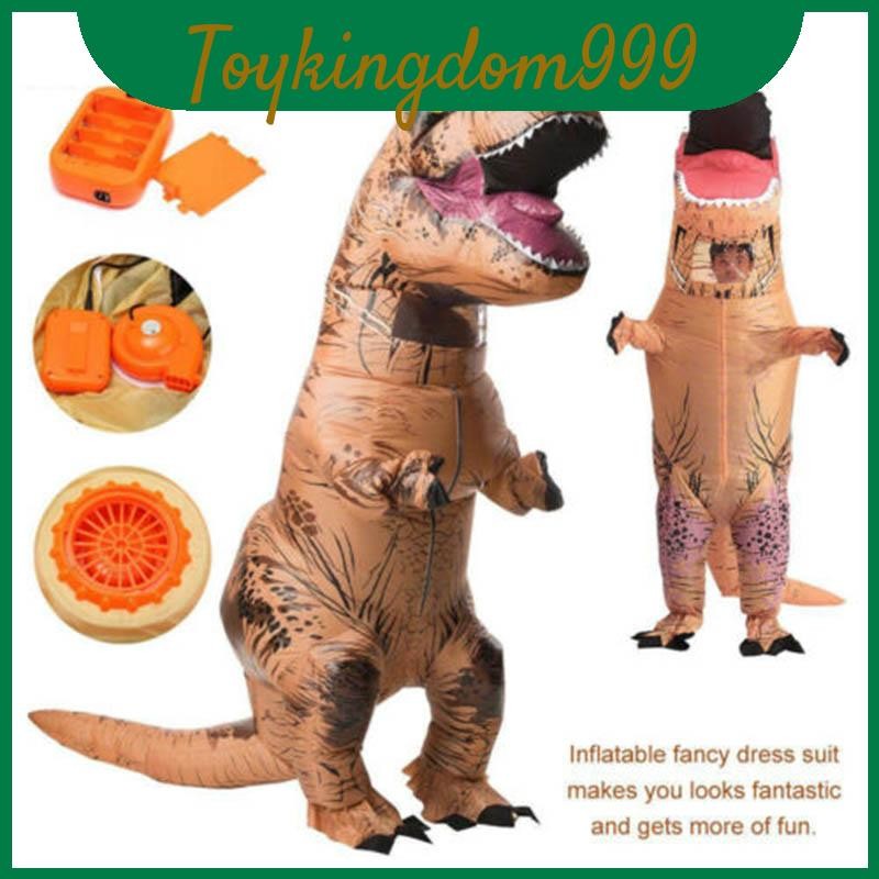 Fantasia De Dinossauro Inflável Adulto Fantástico T-rex Para Festas ...