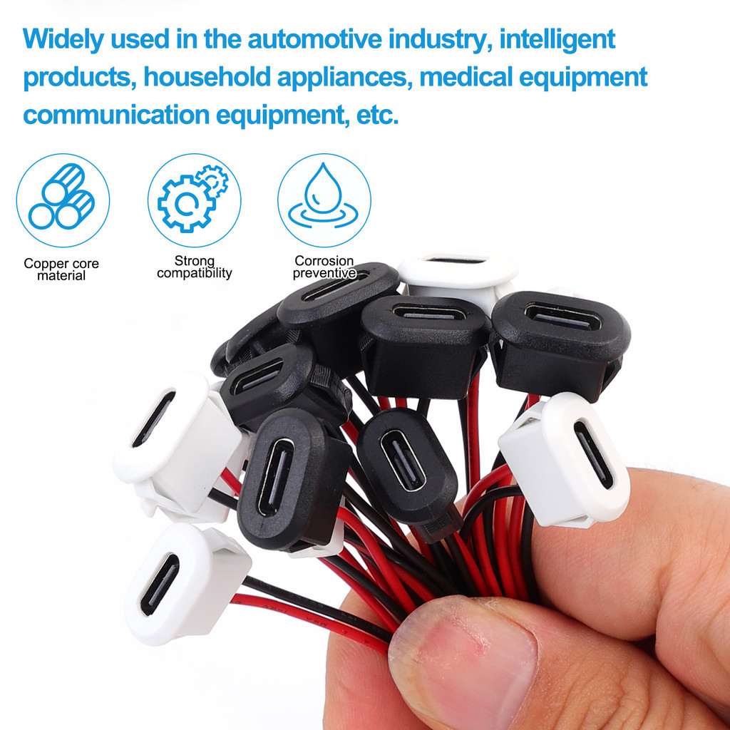 Conector Tipo C Plano/Arredondado 2P Com Fivela De Cartão 3A Porta De ...