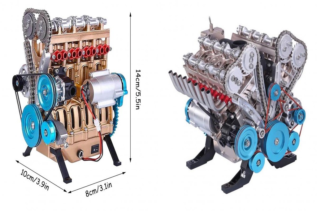 Handmade Engine Ornament Unique Shape Resin V8 Model Perfect Desktop ...