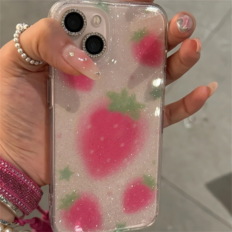 Glitter Caso De Telefone Para iPhone 17 11 13 15 16 14 12 Pro Max XS X ...