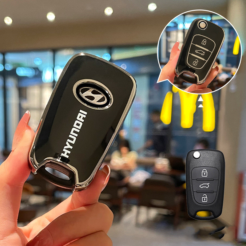 Para Hyundai i20 i30 ix20 ix25 ix35 Elantra Acento TPU Caso Chave Do Carro Capa KIA Sportage Rio ...