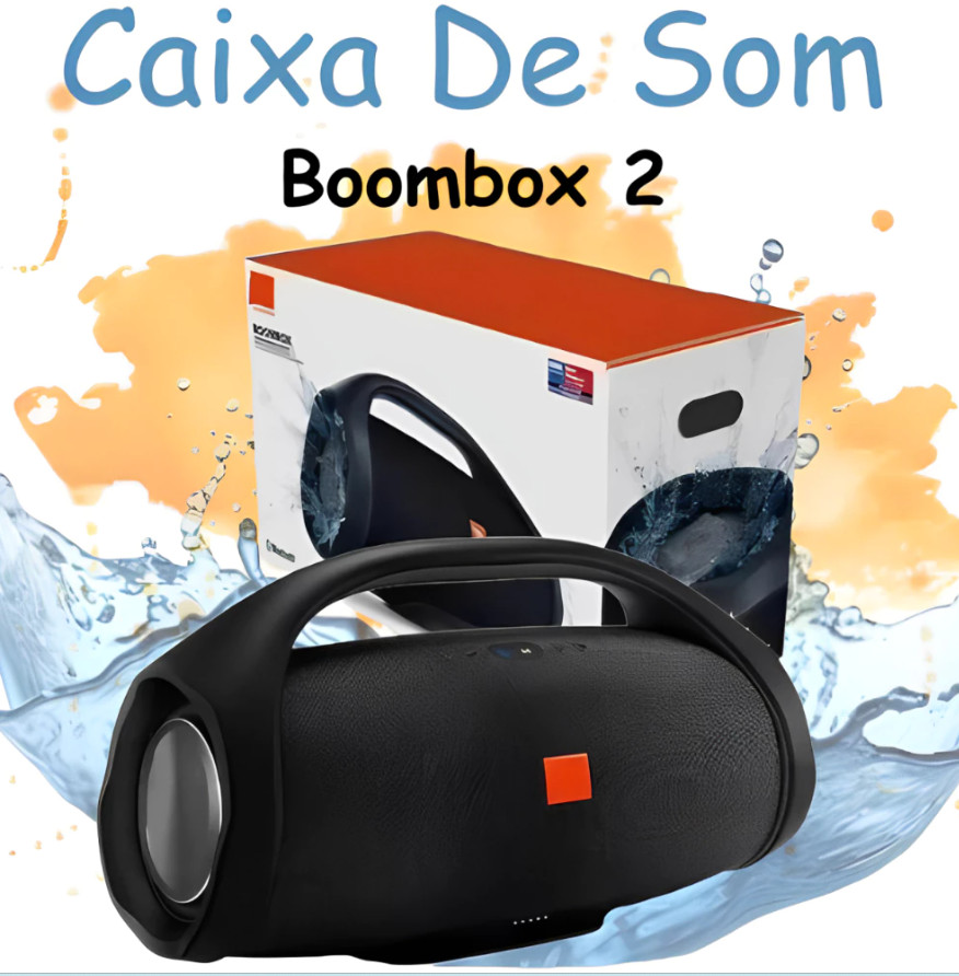 Caixa De Som Boombox Gigante 70w 35 Cm Rapido Preto Hpeletronicos ...