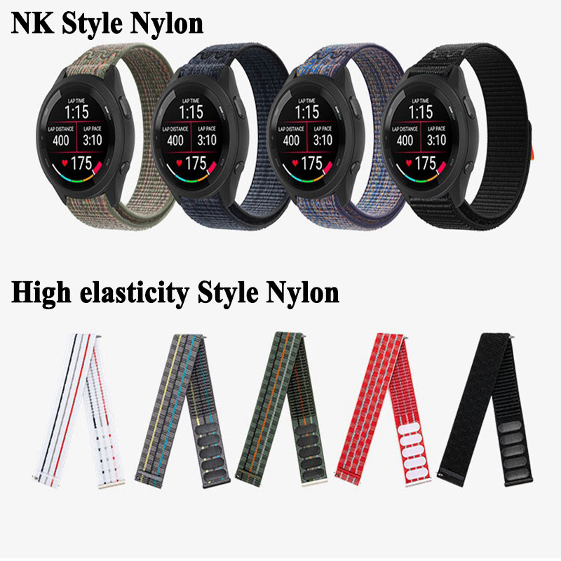 22mm Nylon Loop Strap para Amazfit Bip 5 Cheetah Pro Balance GTR Rodada ...