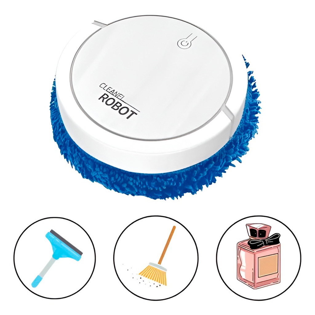 Robô De Limpeza Mop Passa Pano Seca Aspira Recarregável | Shopee Brasil