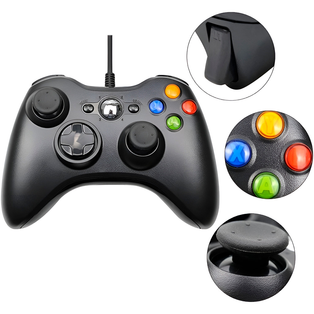 Controle Joystick com Fio USB para PC | Shopee Brasil