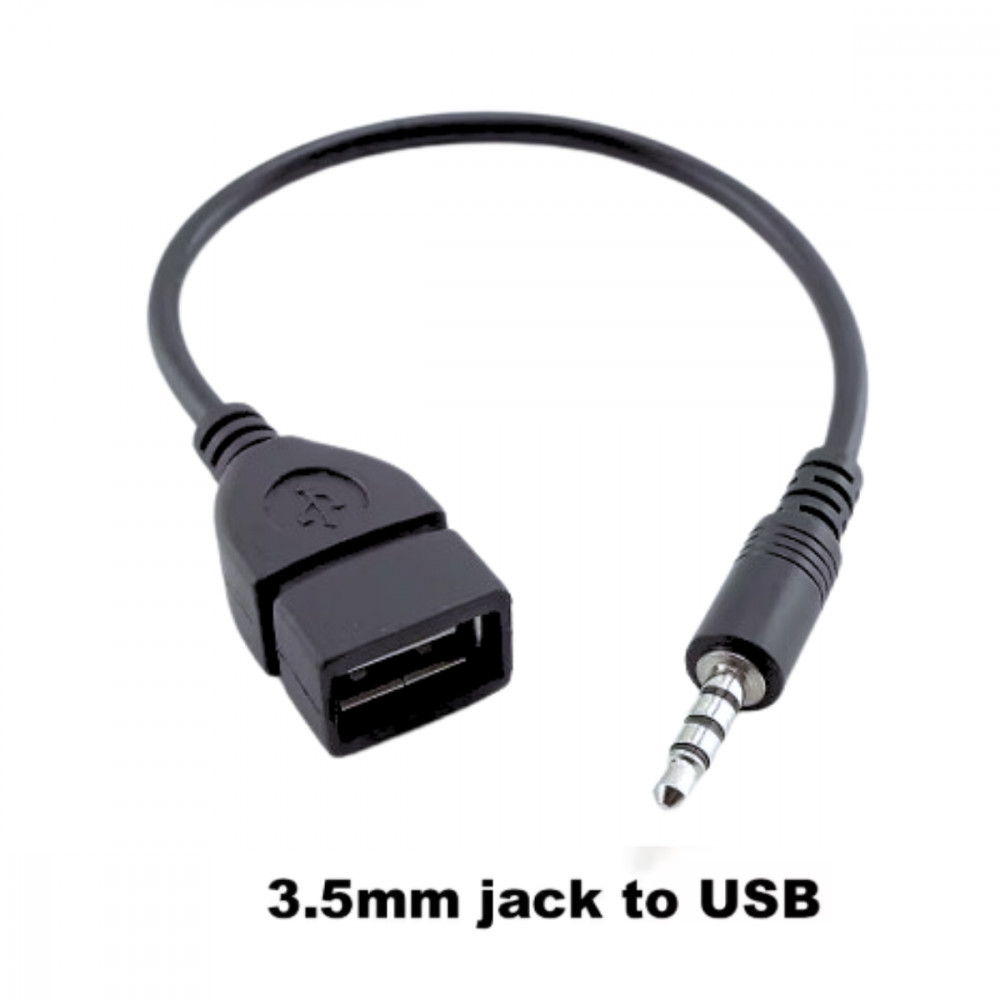Adaptador P2 X USB Fêmea 3.5mm Conversor de Áudio Portátil Plug and ...