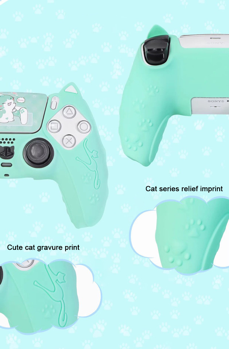 Para PS5/PS5 Magro PRO Controlador Caso Conjunto De Silicone Bonito ...