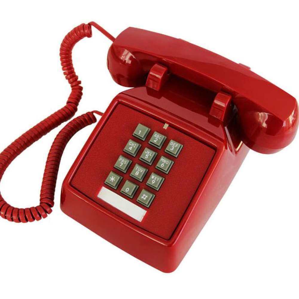Telefone Retro Fixo Antiquado Antigo Escritório Casa Hotel Filme Preto ...
