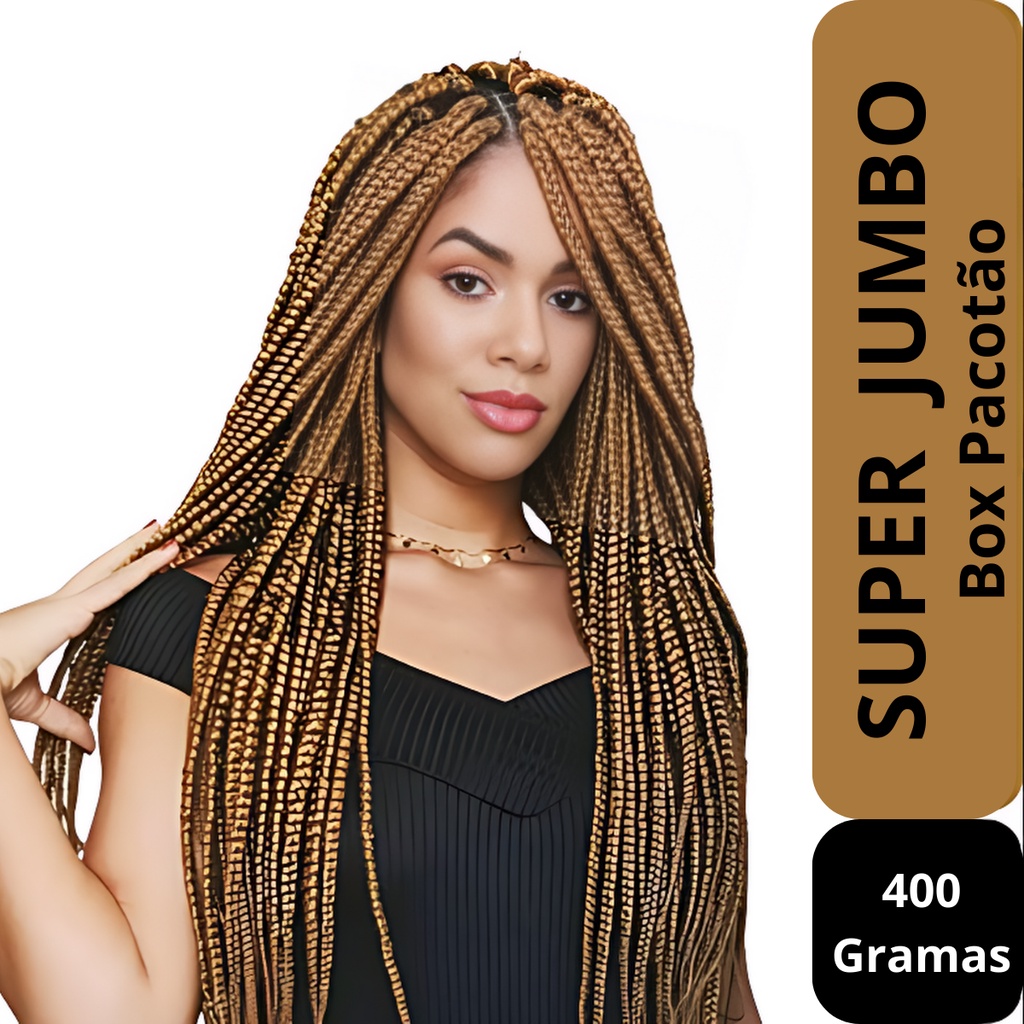 Cabelo Super Jumbão Castanho Escuro King Jumbo 400 Gramas Sou Diva Para ...