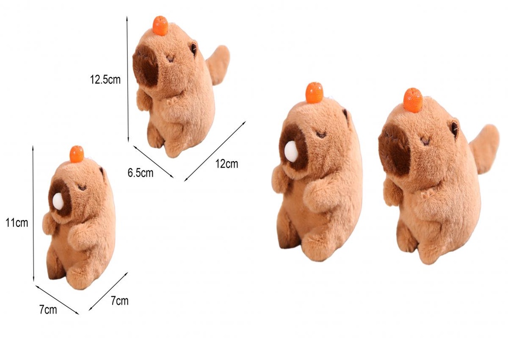 Plush Doll Interactive Toy Cute Capybara with Wagging Tail and Bubbles ...