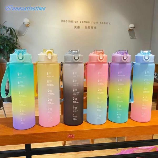 Garrafa Squeeze de Água Colors Academia Escola Tik Tok 900 ml Colorida ...
