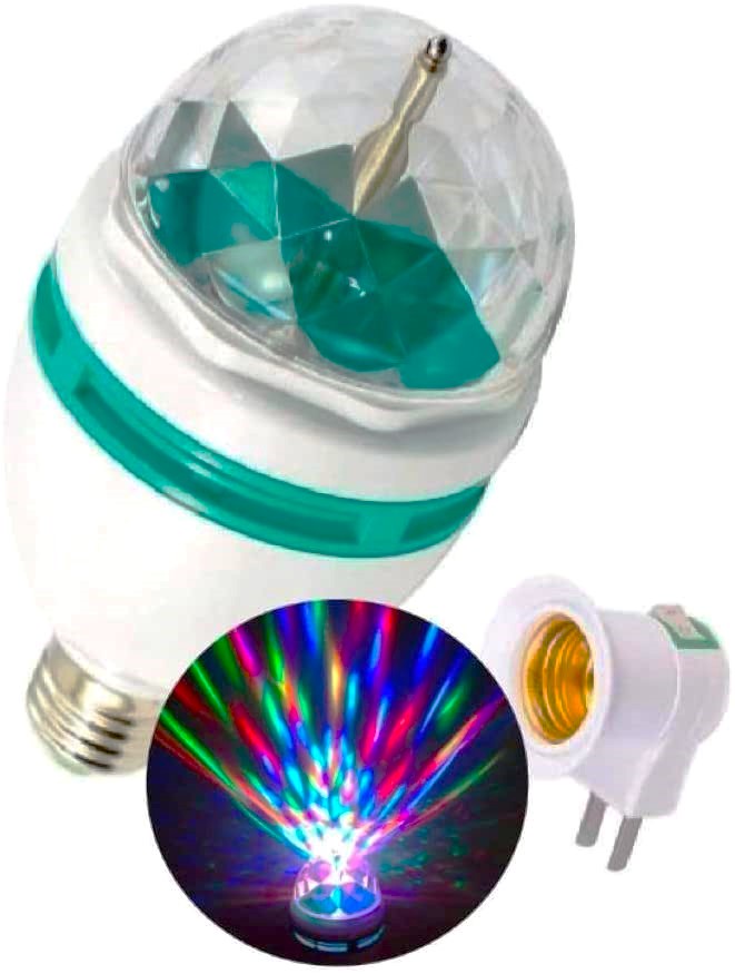 Lâmpada Giratória para Festas Iluminação LED Colorida e Dinâmica BIVOLT ...
