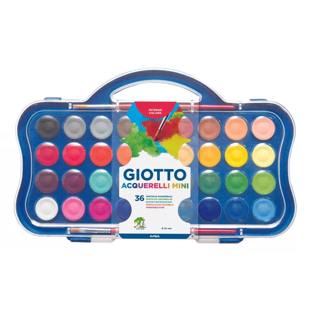 Estojo Aquarela Giotto Mini 36 Cores Intensas 23mm | Shopee Brasil