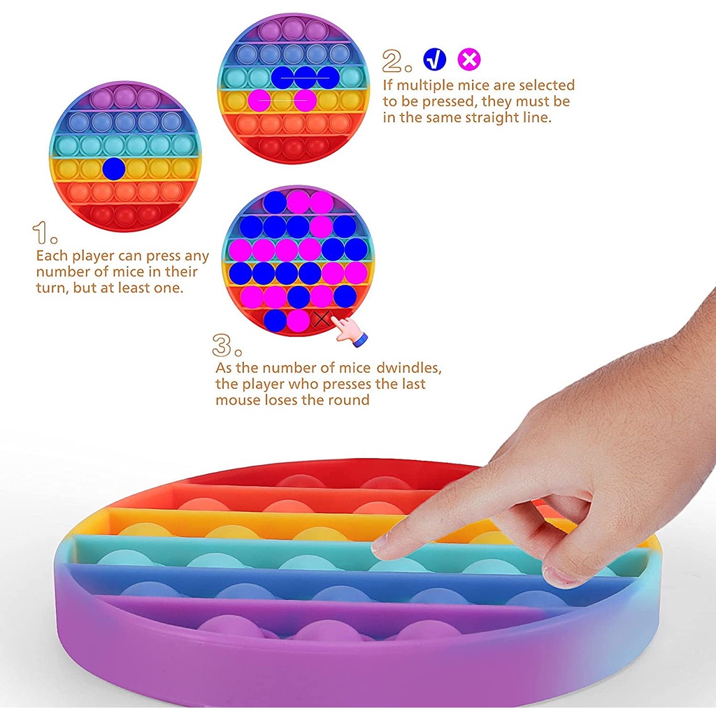 ush Pop It Popet Bubble Sensory Anti Stress Brinquedos | Shopee Brasil