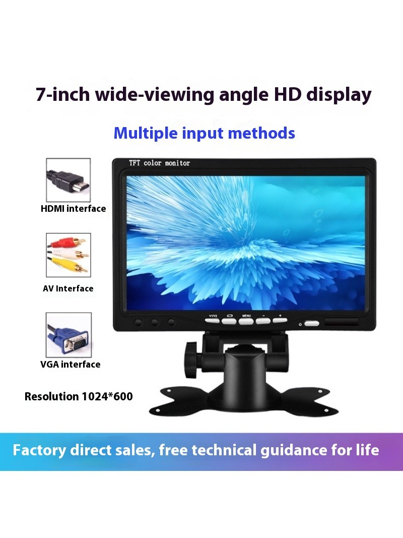 Tela HD Pequena Do Monitor Da Tevê Carro LCD De 7 Polegadas | Shopee Brasil