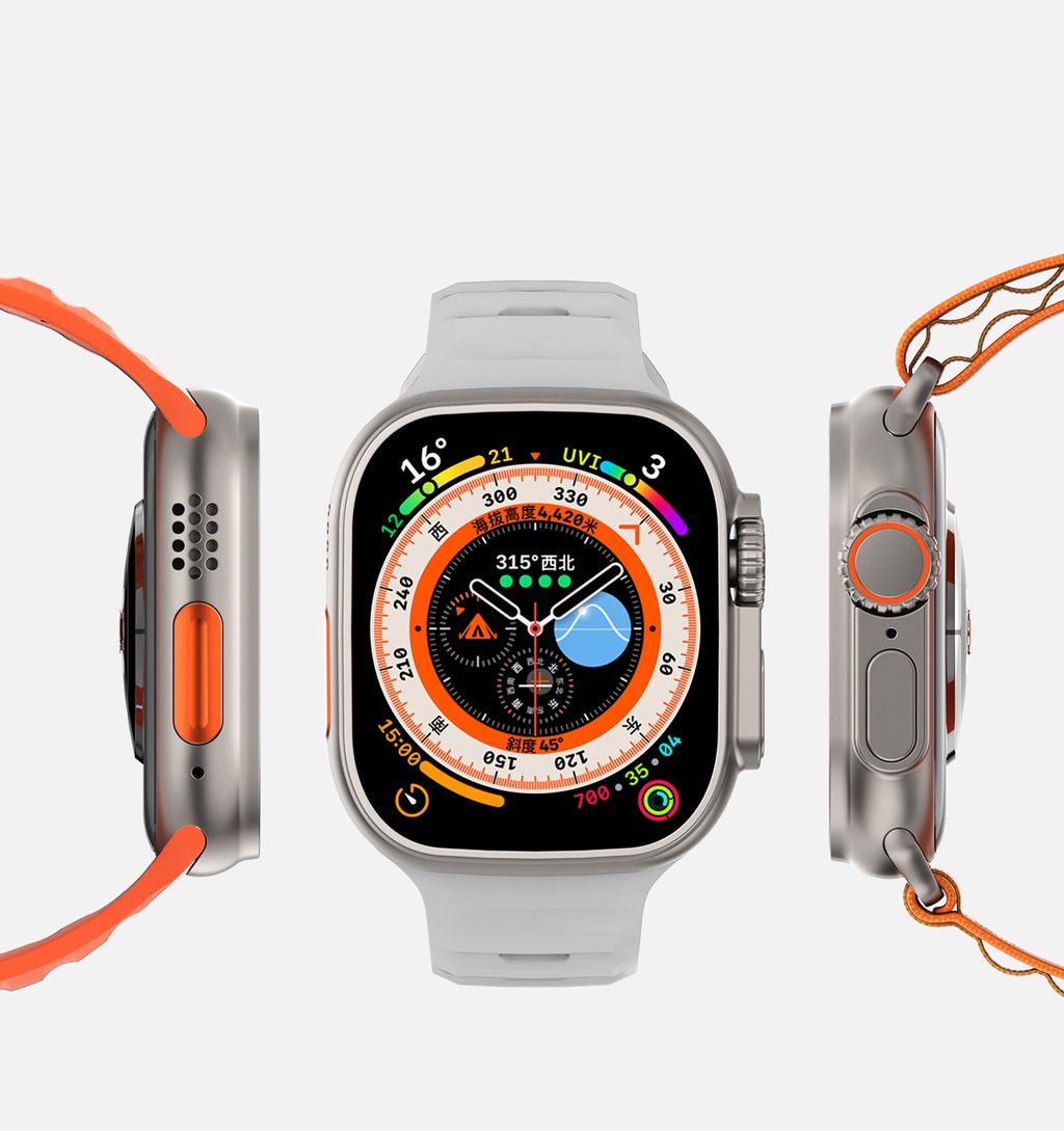 Smartwatch Relógio Inteligente Ultra H16 Kit com Fone De Ouvido ...