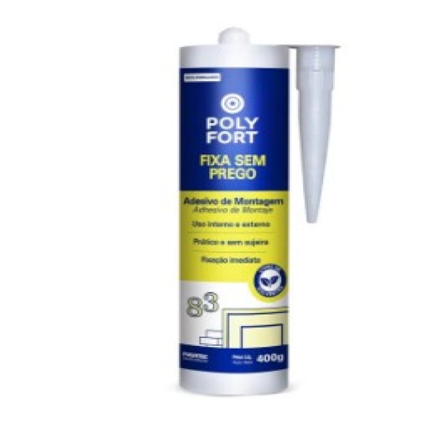 Adesivo Montagem Polyfort fixa sem Prego 400g Pulvitec | Shopee Brasil