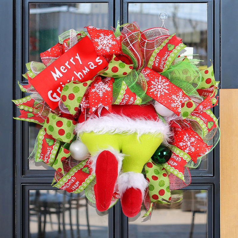 Porta De Anel De Flor De Perna Grinch Pendurado 2023 Hong Kong Love New ...